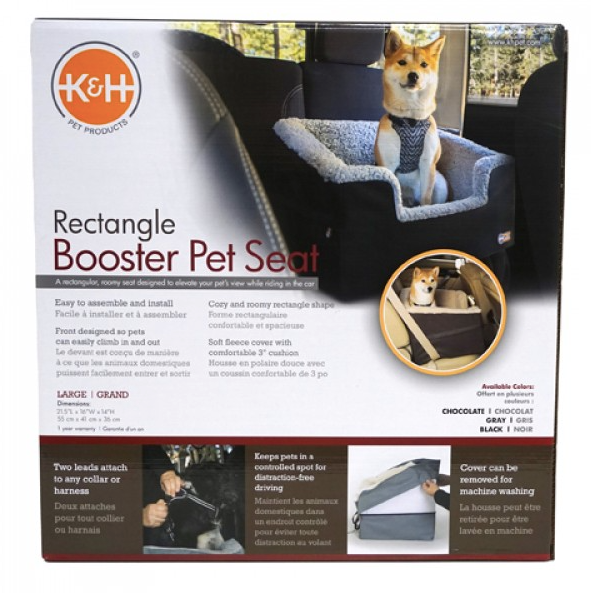 K&H Rectangle Pet Booster Seat 54x54cm – Aussie Pooch Nutrition & Wellbeing