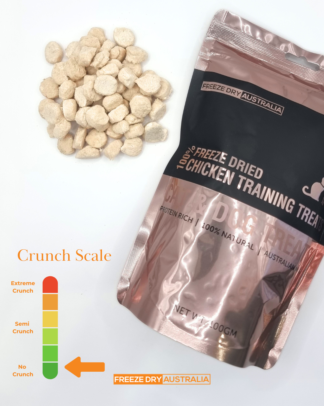 Freeze Dried Chicken Training Treats 100g – Aussie Pooch Nutrition ...