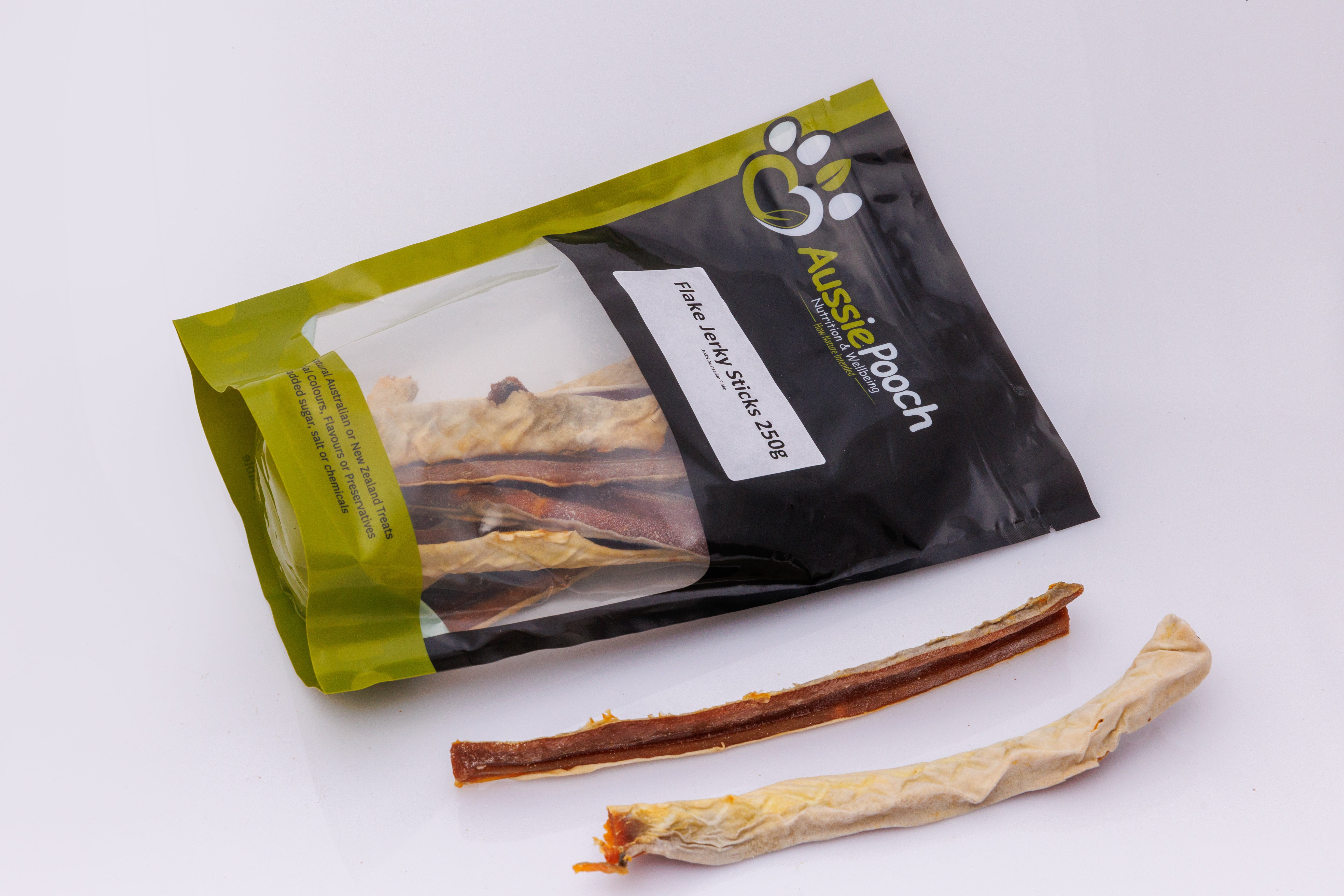 Flake Jerky Sticks 250g – Aussie Pooch Nutrition & Wellbeing