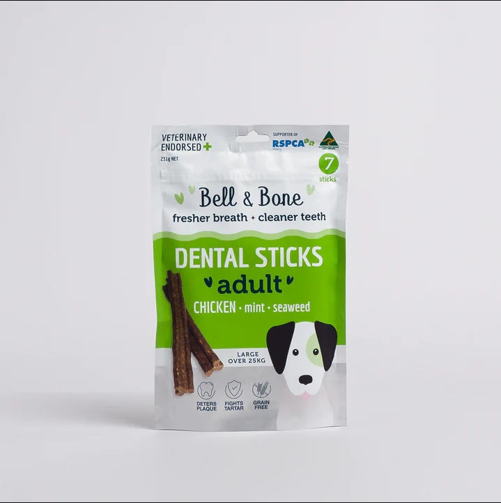 Bell & Bone Dental Sticks Adult – Aussie Pooch Nutrition & Wellbeing