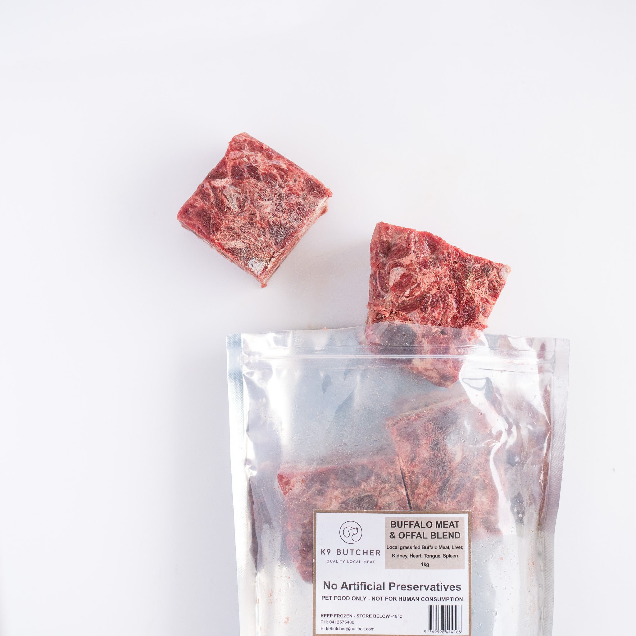 Local NT Buffalo Meat & Offal 1kg – Aussie Pooch Nutrition & Wellbeing